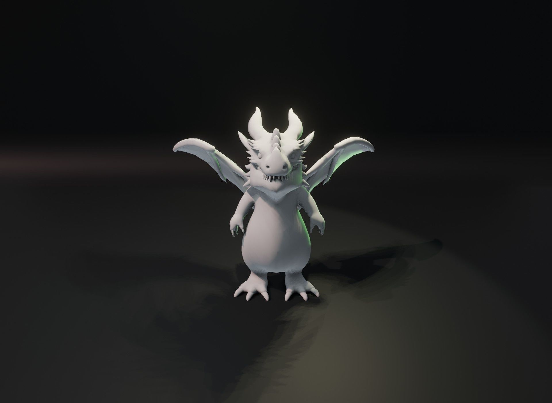 3D model Cartoon Dragon Animated and Rigged Base Mesh 3D Model VR / AR ...