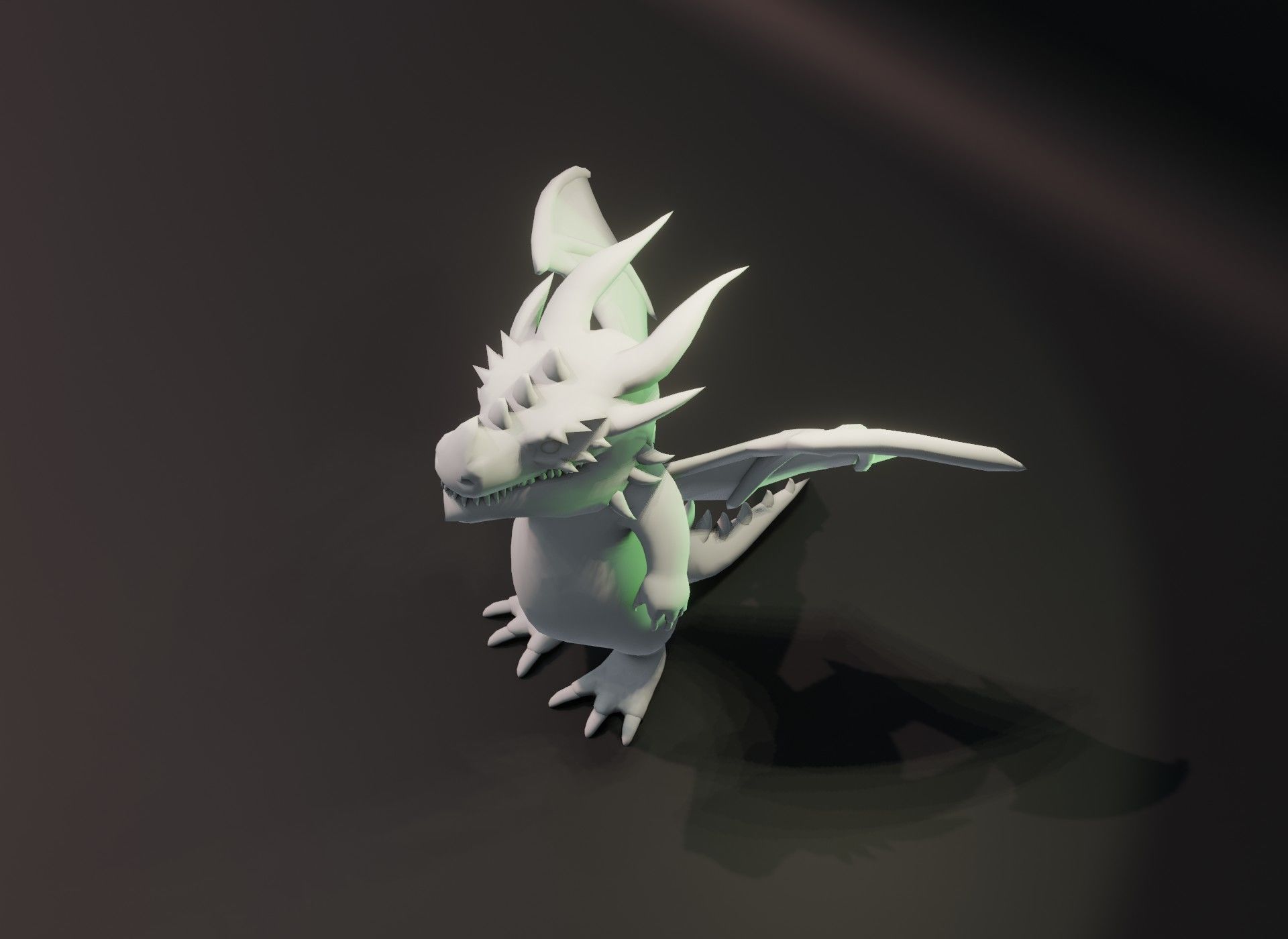 3D model Cartoon Dragon Animated and Rigged Base Mesh 3D Model VR / AR ...