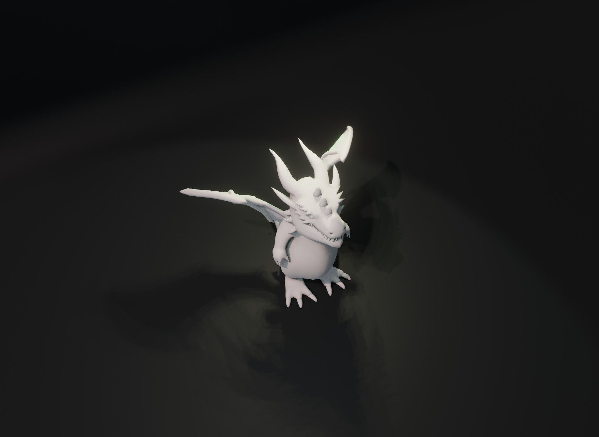 3D model Cartoon Dragon Animated and Rigged Base Mesh 3D Model VR / AR ...