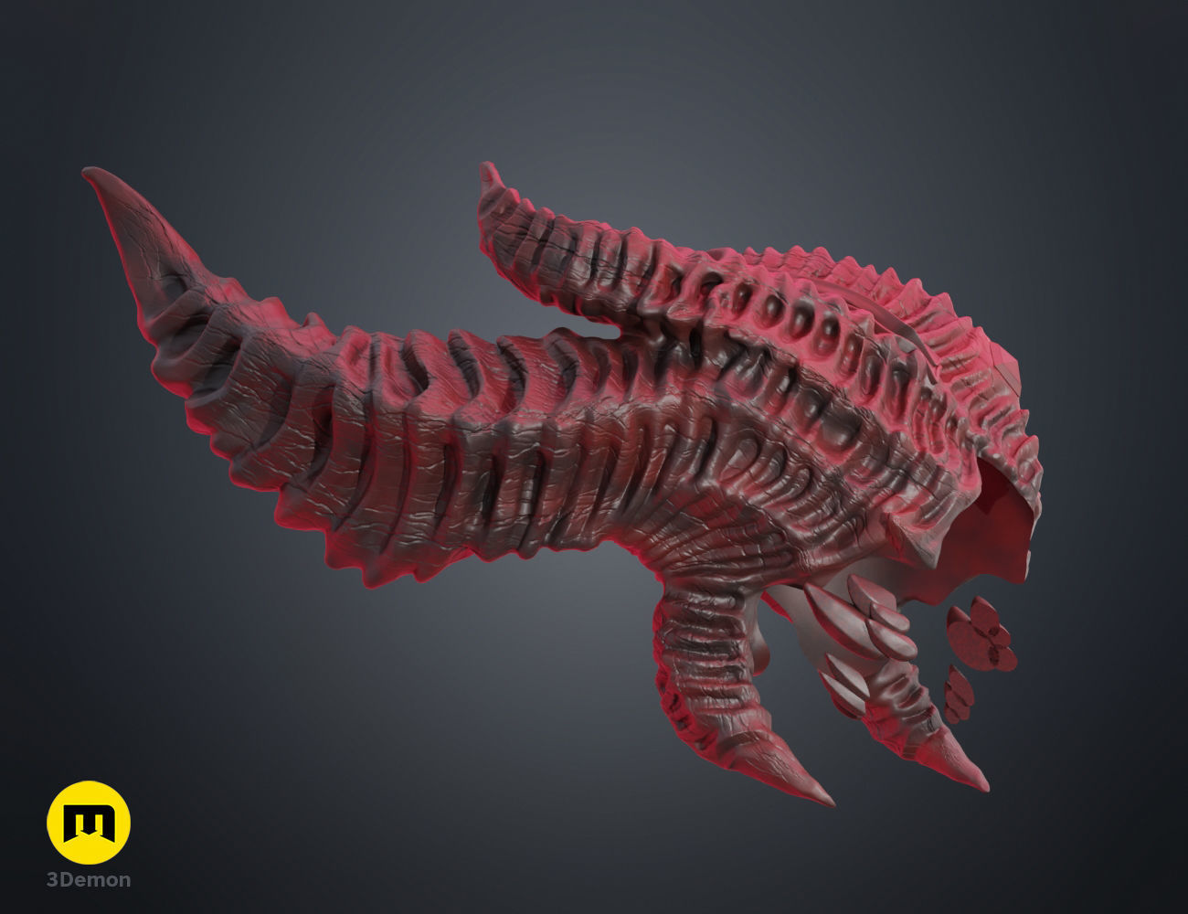 Lilith horns Diablo IV 3D model 3D printable | CGTrader