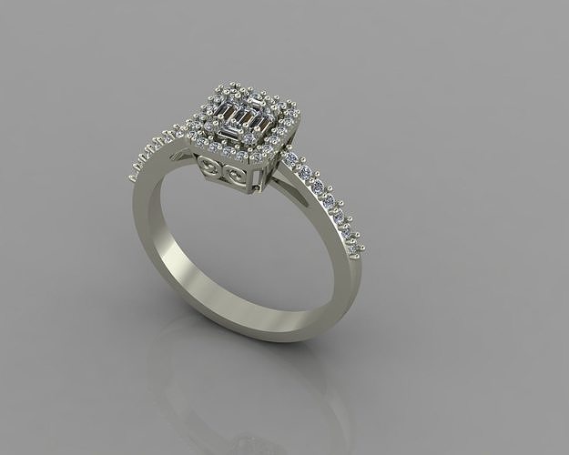 soliter ring 3D model 3D printable | CGTrader