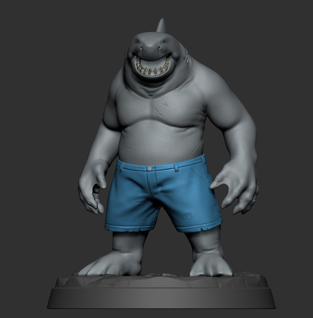 KINGSHARK SUICIDESQUAD 3D model 3D printable | CGTrader