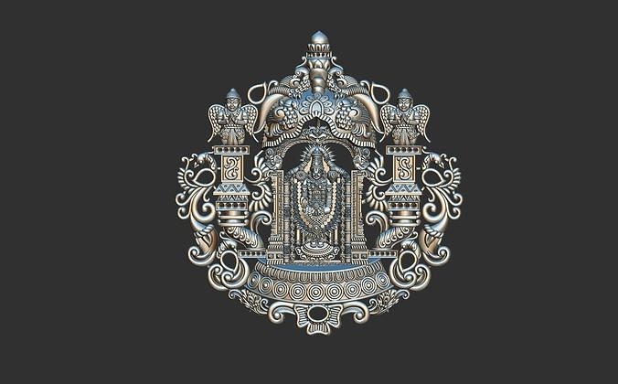 Pendent with Balaji 3D model 3D printable | CGTrader