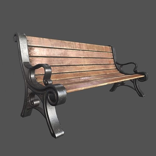 3D model Bench - Gameready Asset VR / AR / low-poly | CGTrader