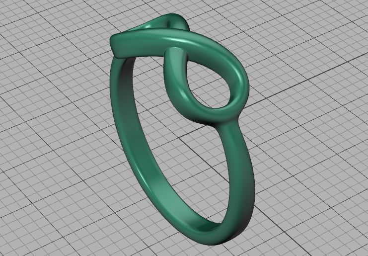 Infinity Endless Love Symbol Ring Stackable Ring 3dmodel 3D model 3D ...