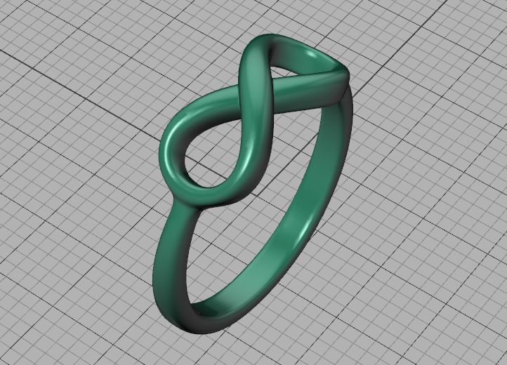 Infinity Endless Love Symbol Ring Stackable Ring 3dmodel 3D model 3D ...