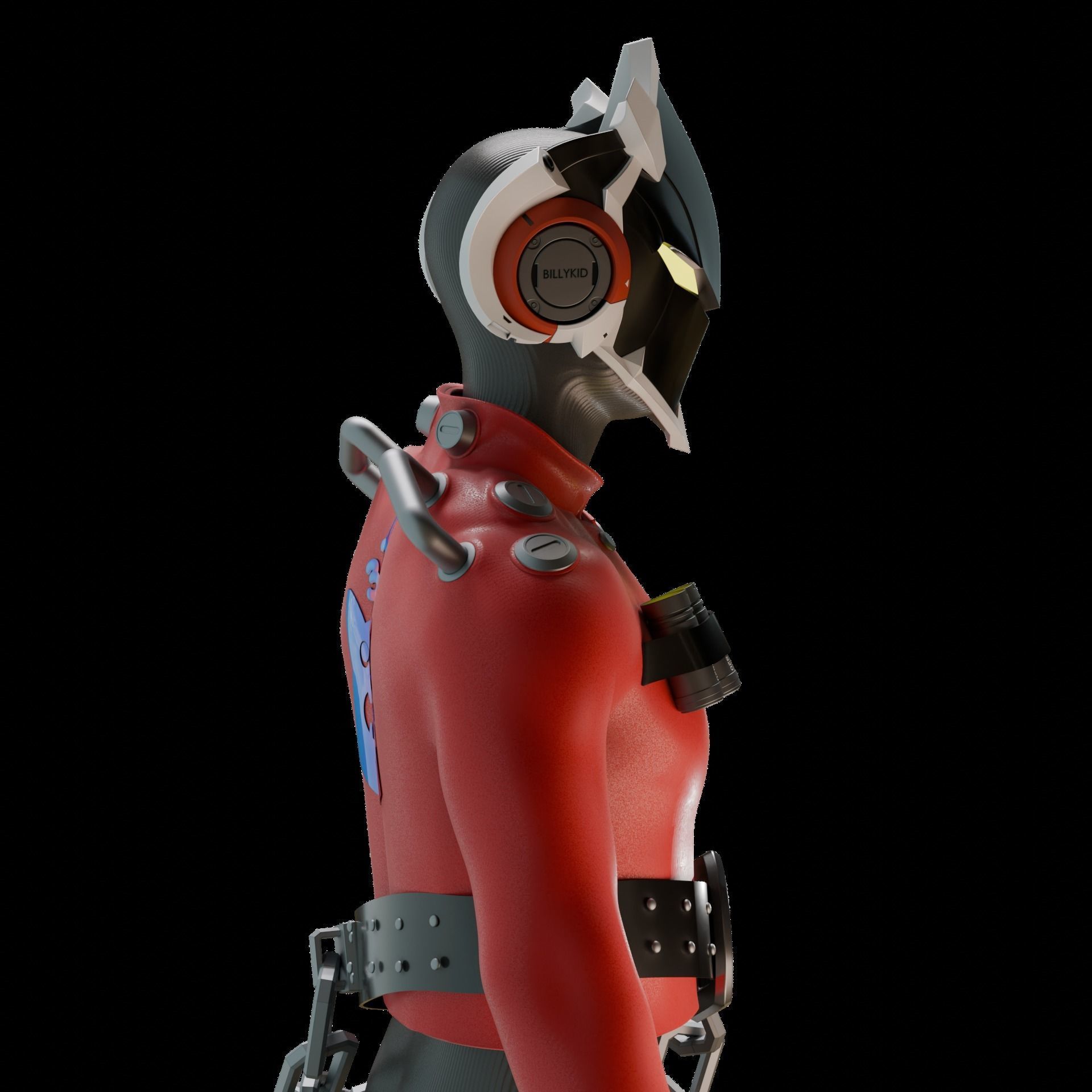 BILLY KID mask accessories ZENLESS ZONE ZERO COSPLAY STL 3D model 3D ...