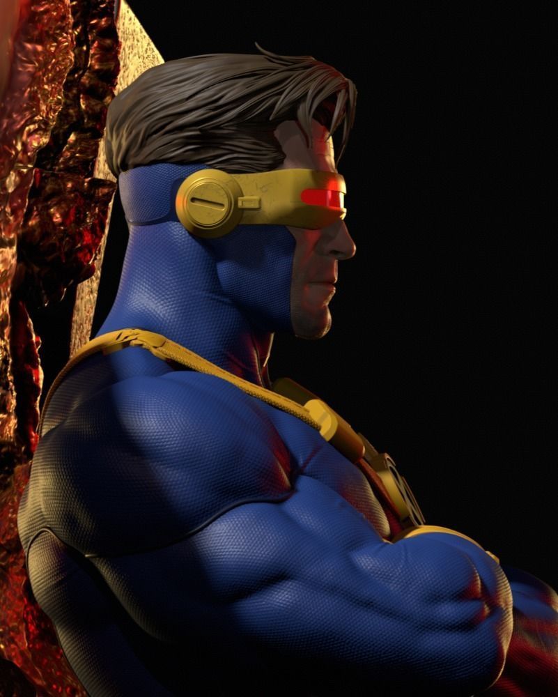 Cyclops X-Men 3d print model 3D model 3D printable | CGTrader