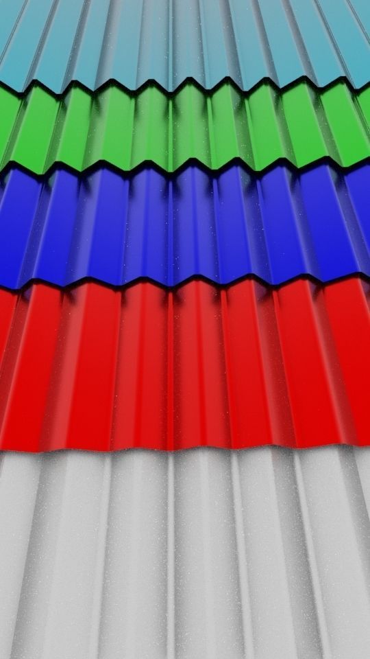 Roof Tiles Tin Sheet 3D model | CGTrader