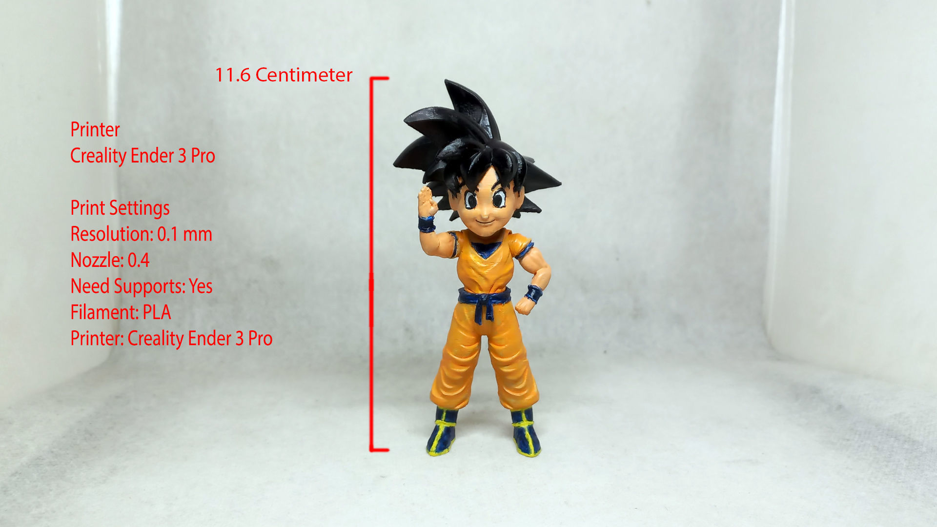 Chipi Goku articulated action figure 3D model 3D printable | CGTrader