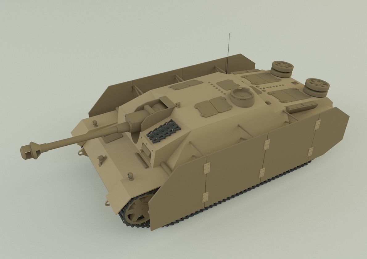 Stug III G tank military vehicle 3D model | CGTrader