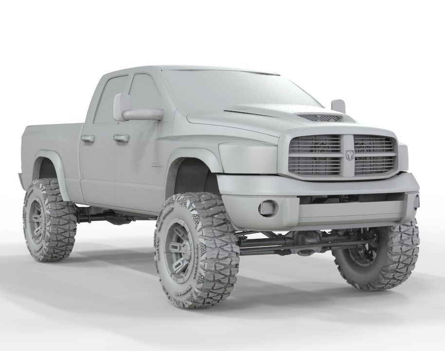 Dodge Ram 2500 2008 4x4 3D model | CGTrader