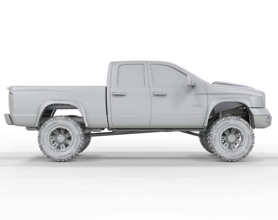 Dodge Ram 2500 2008 4x4 3D model | CGTrader