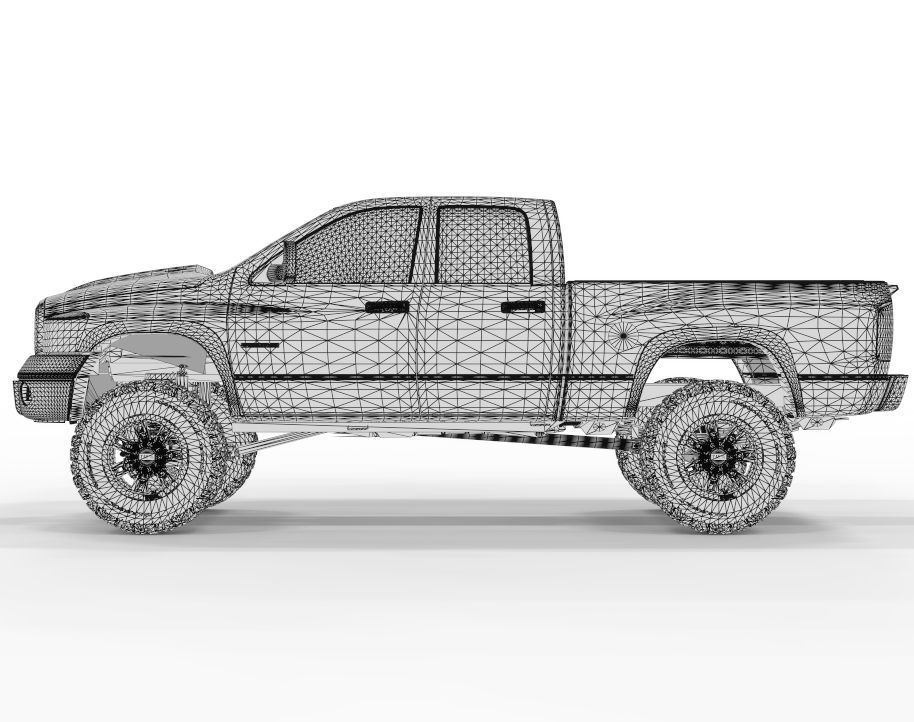 Dodge Ram 2500 2008 4x4 3D model | CGTrader