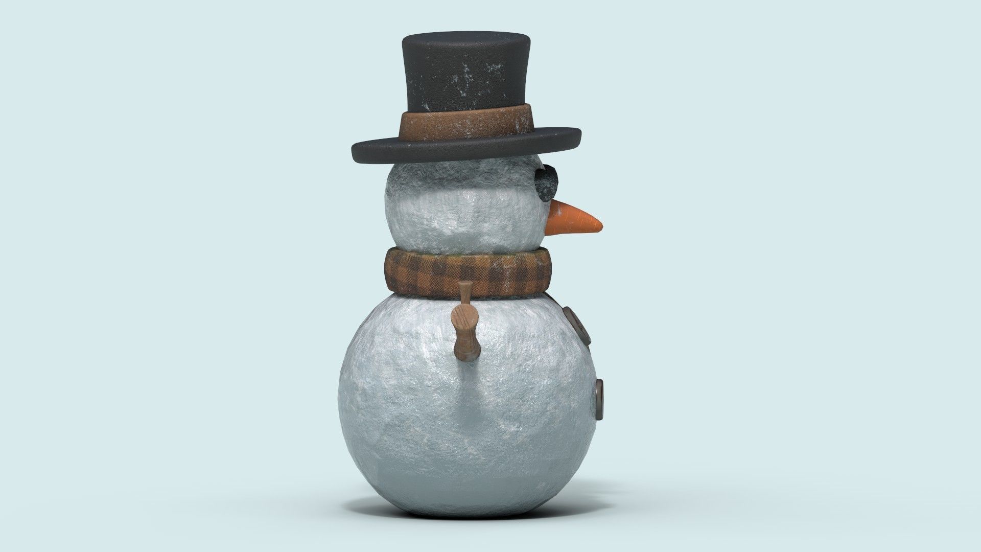 3D model Simple Stylized Lowpoly Snowman VR / AR / low-poly | CGTrader