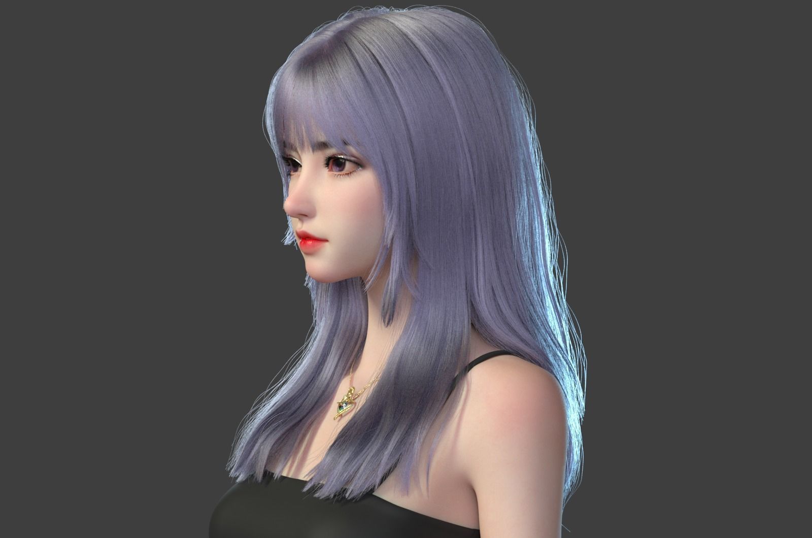 Beauty portrait 3D model | CGTrader