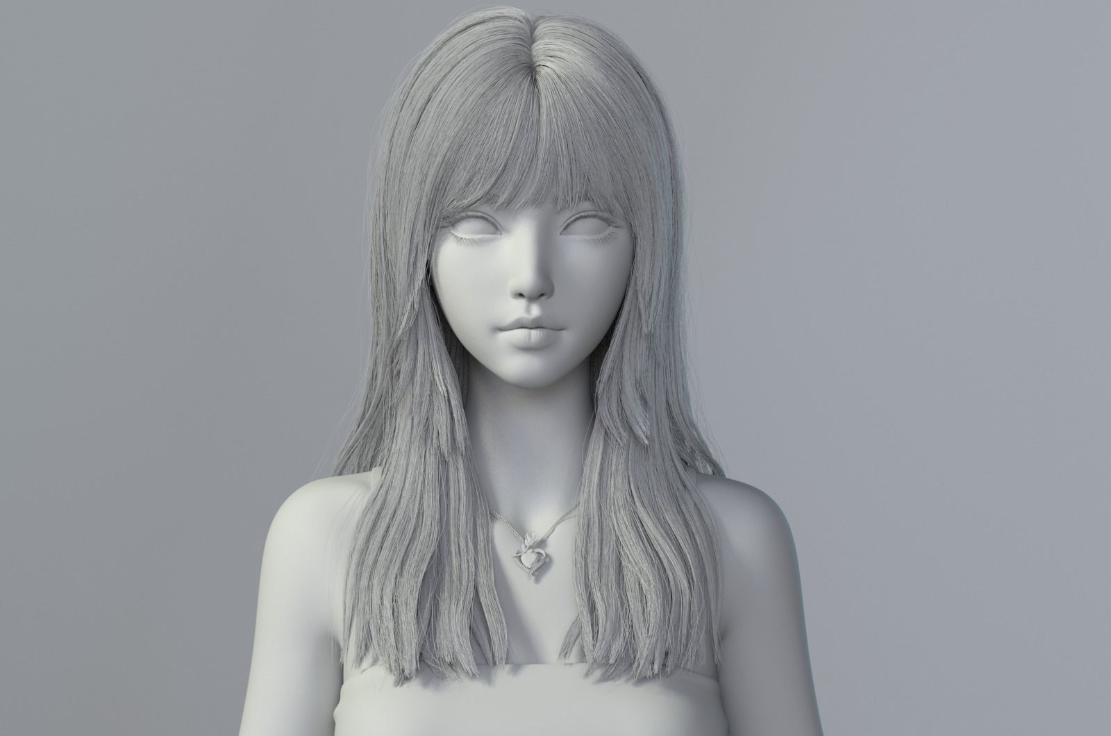 Beauty portrait 3D model | CGTrader