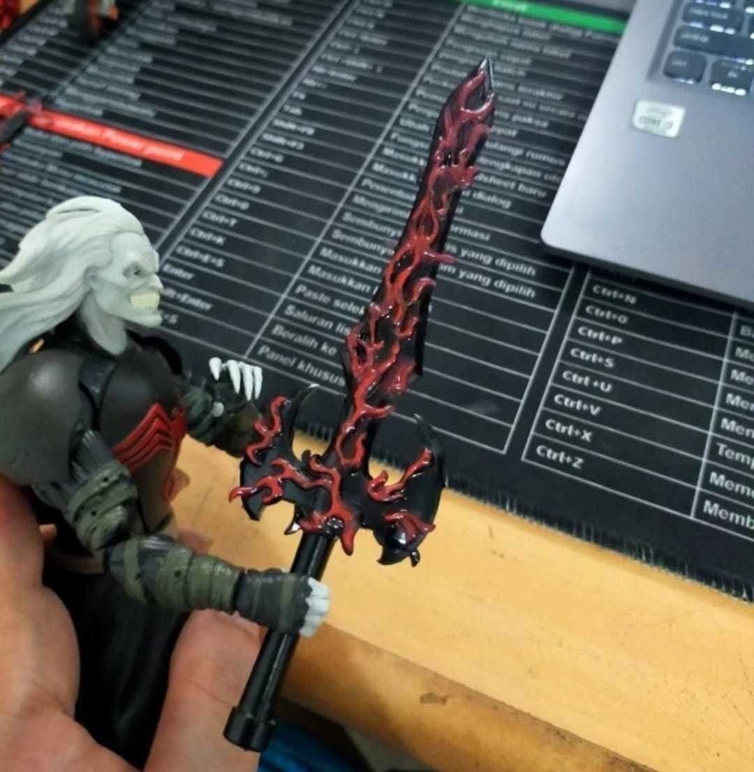 Marvel Legend Black Necro sword 3D model 3D printable | CGTrader