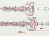 Marvel Legend Black Necro sword 3D model 3D printable | CGTrader