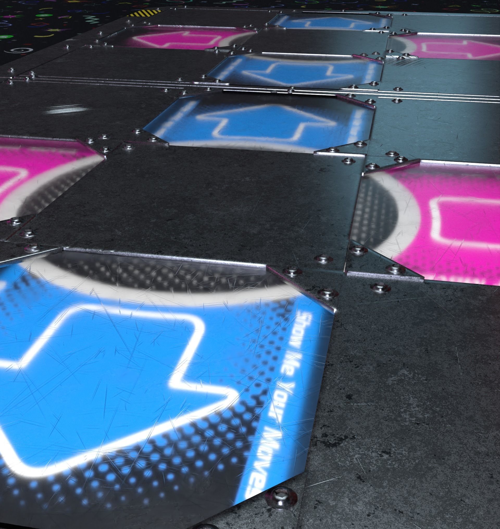 3D model Dance Dance Revolution DDR Arcade Cabinet VR / AR / low-poly ...