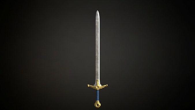 3D model Medieval Paladin Fantasy Sword VR / AR / low-poly | CGTrader