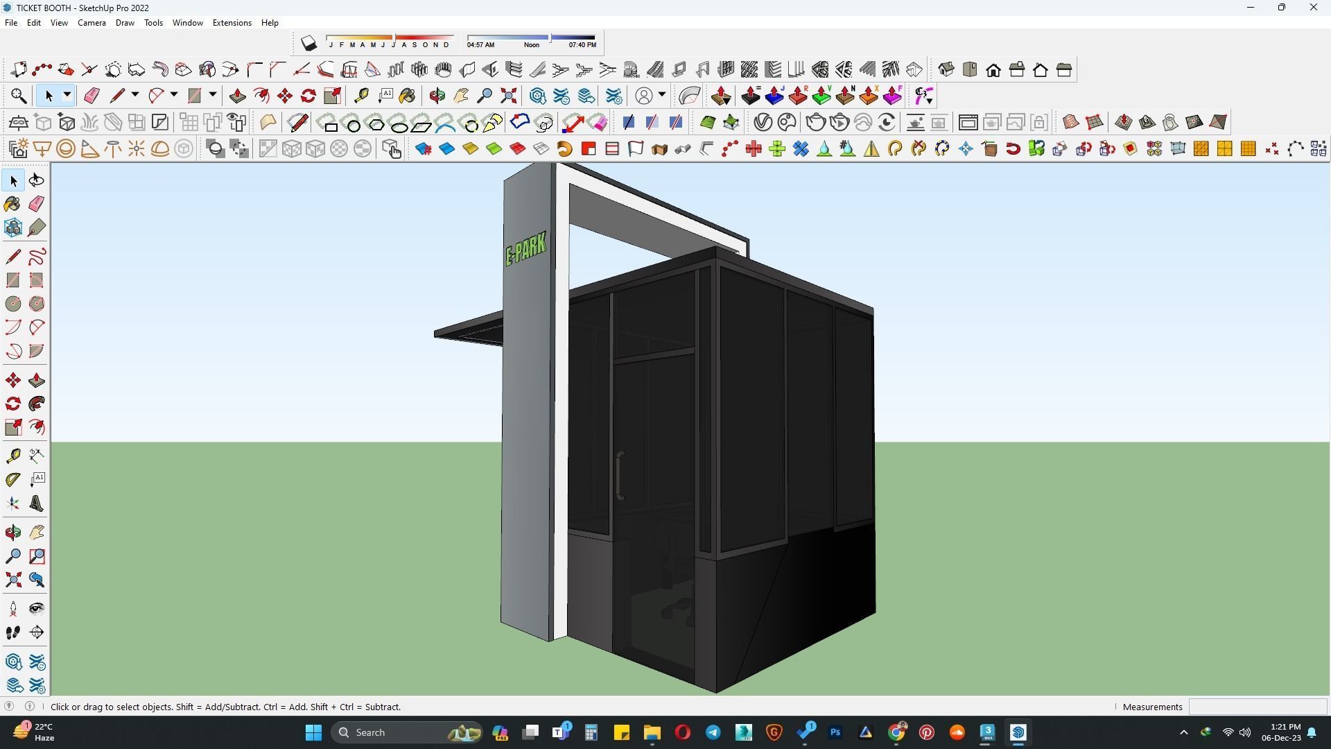 Ticket booth 3d model 3D model | CGTrader