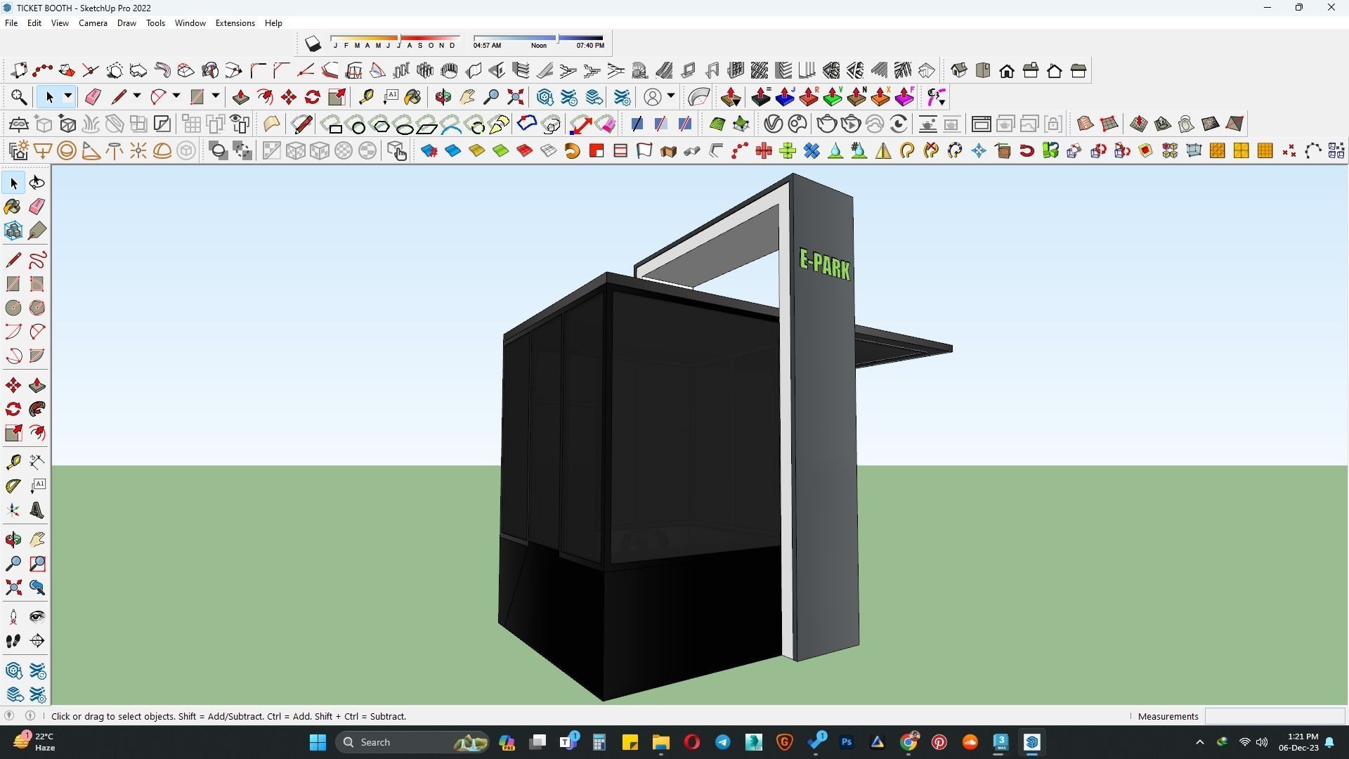Ticket booth 3d model 3D model | CGTrader