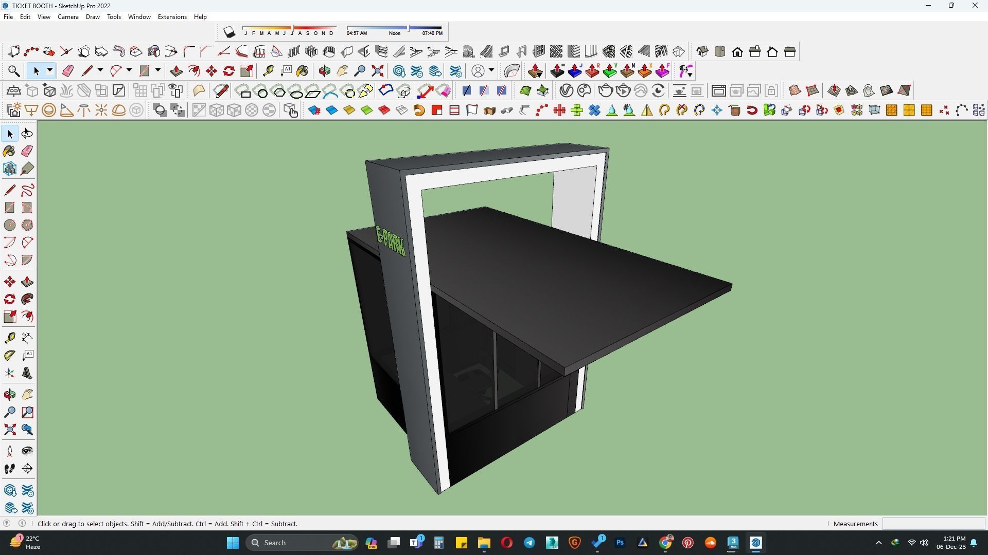 Ticket booth 3d model 3D model | CGTrader