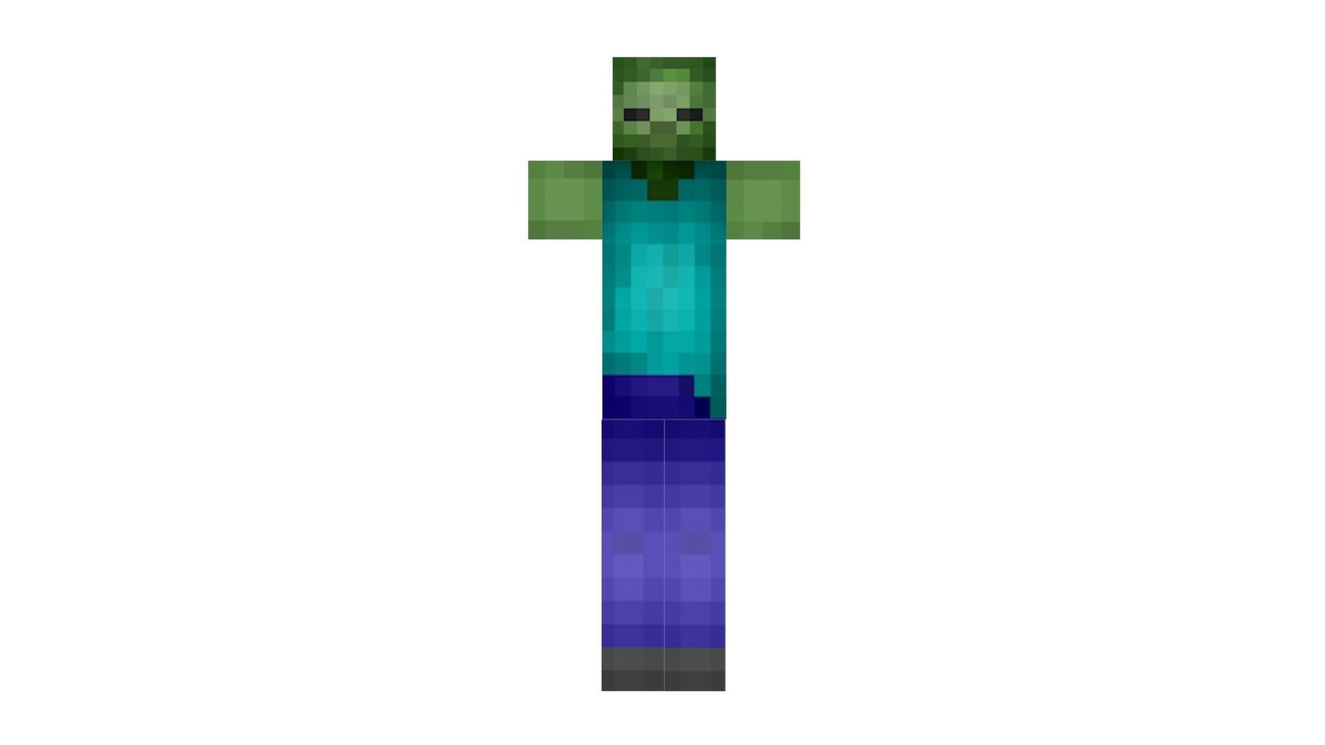 Minecraft Zombie 3D model | CGTrader
