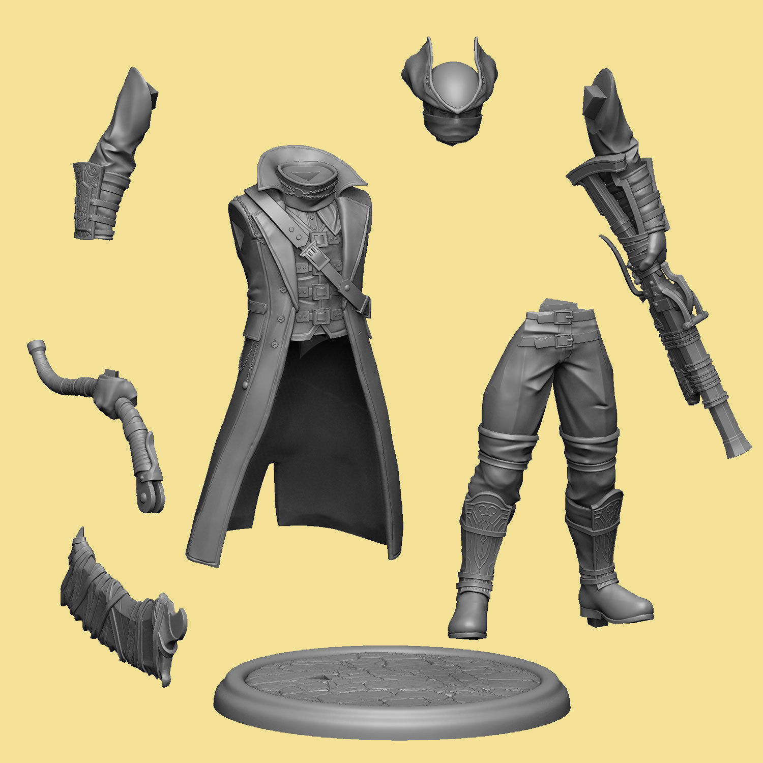 The Hunter - Bloodborne 3D model | CGTrader