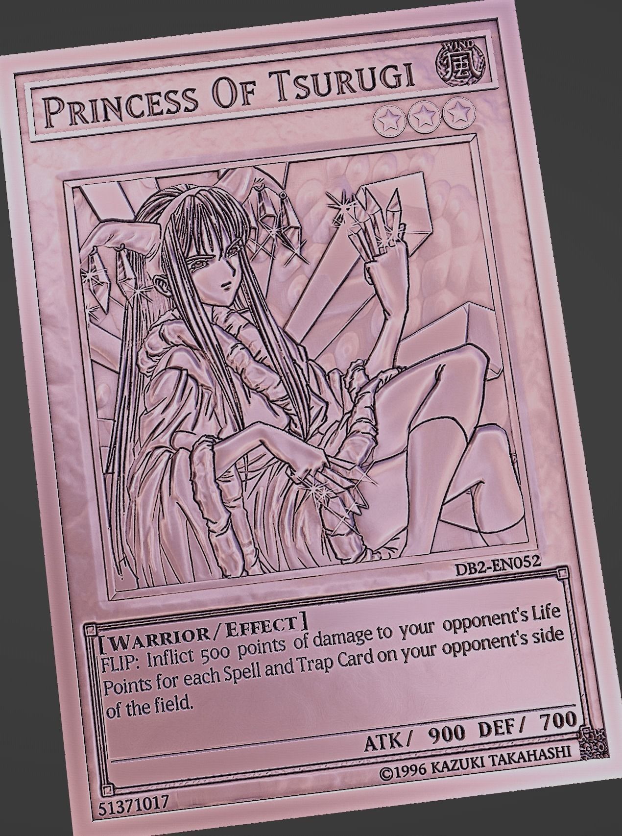 princess of tsurugi - yugioh 3D model 3D printable | CGTrader