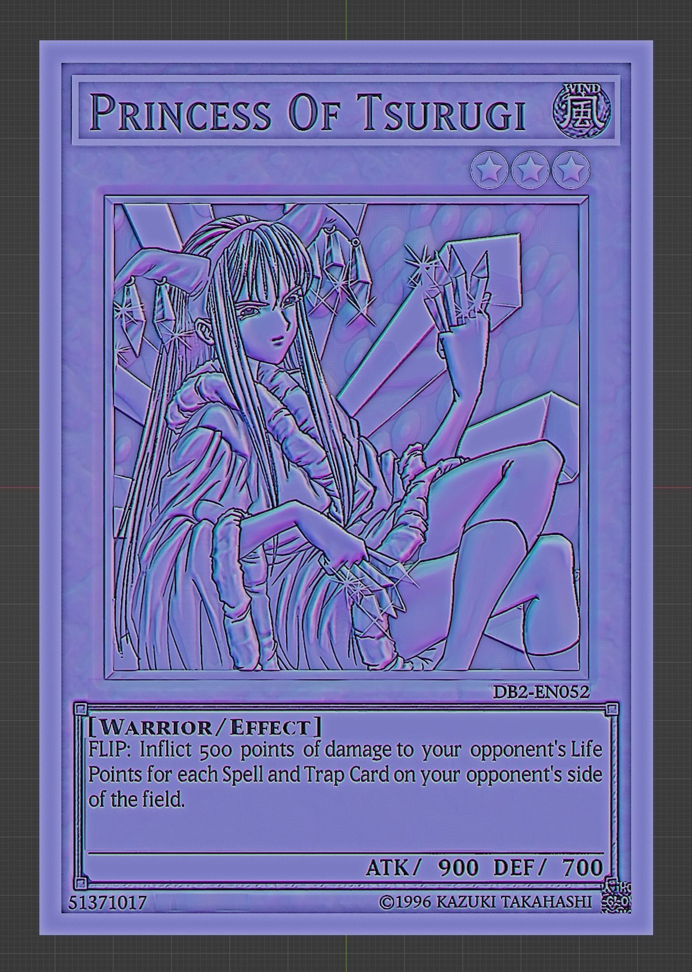 princess of tsurugi - yugioh 3D model 3D printable | CGTrader