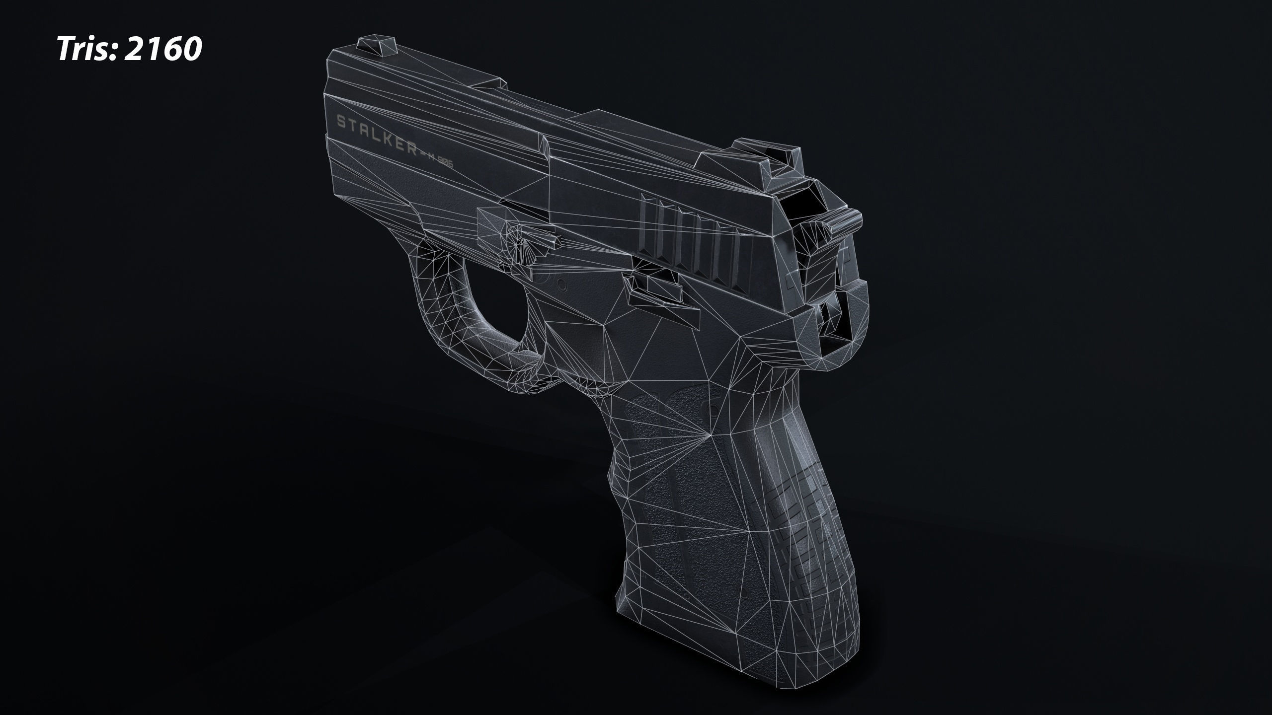 3D model The STALKER-M906 signal pistol VR / AR / low-poly | CGTrader