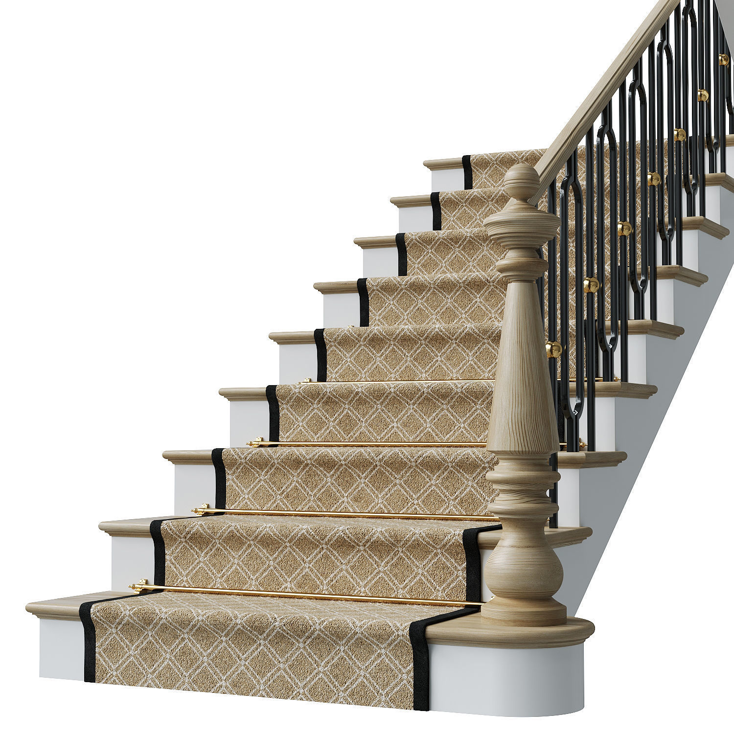 Neoclassical staircase 6 3D model | CGTrader