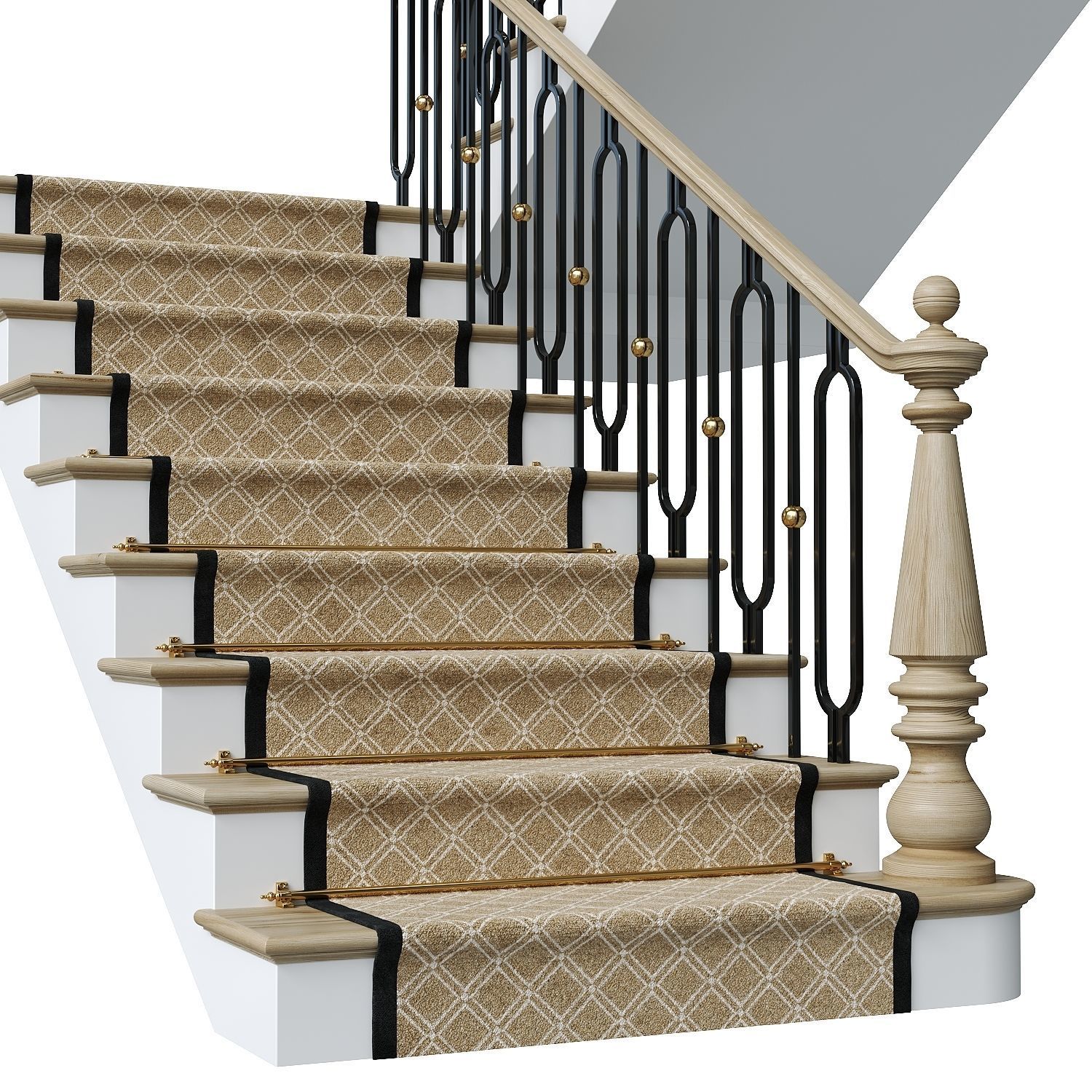 Neoclassical staircase 6 3D model | CGTrader