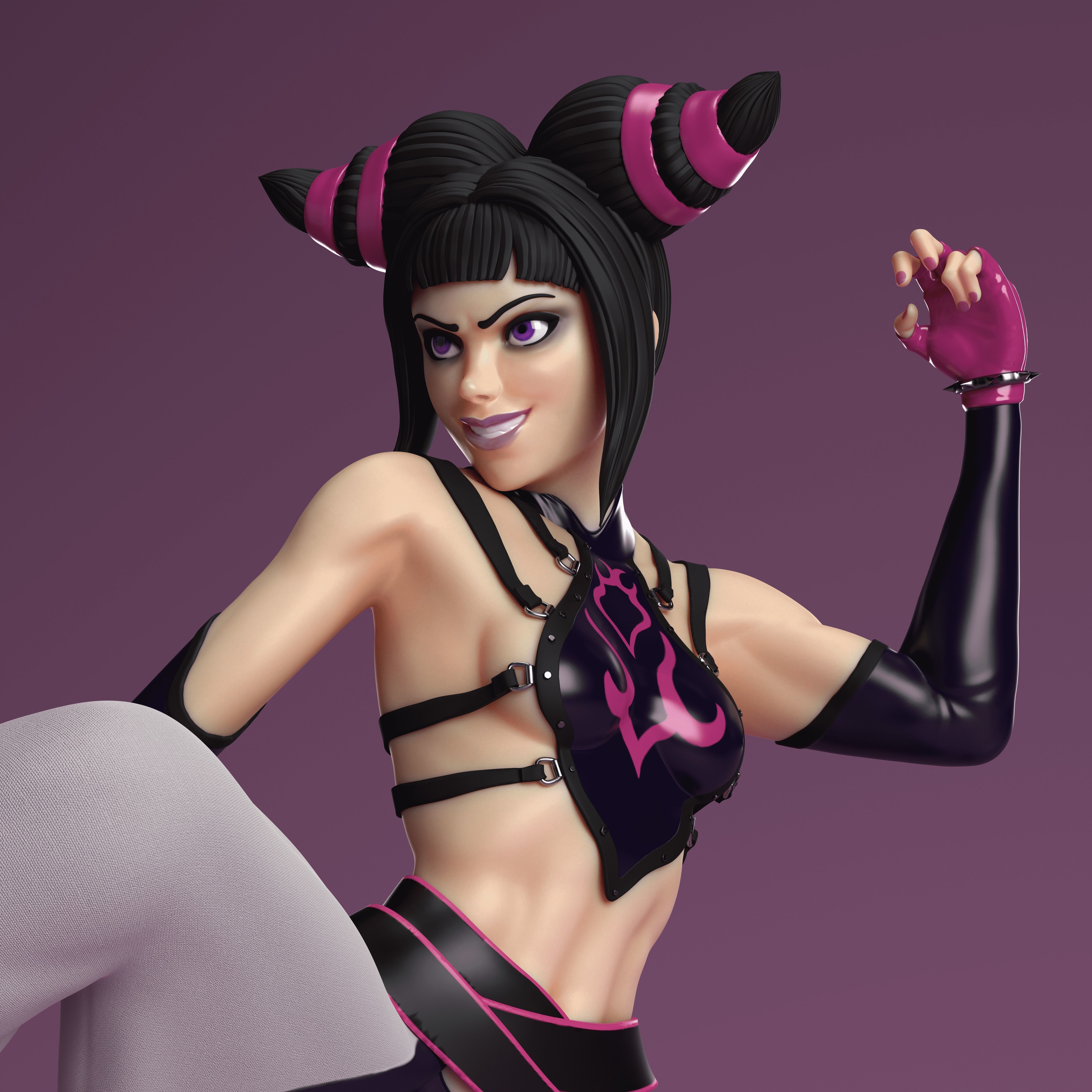 Juri Han from Streetfighter 3D model 3D printable | CGTrader