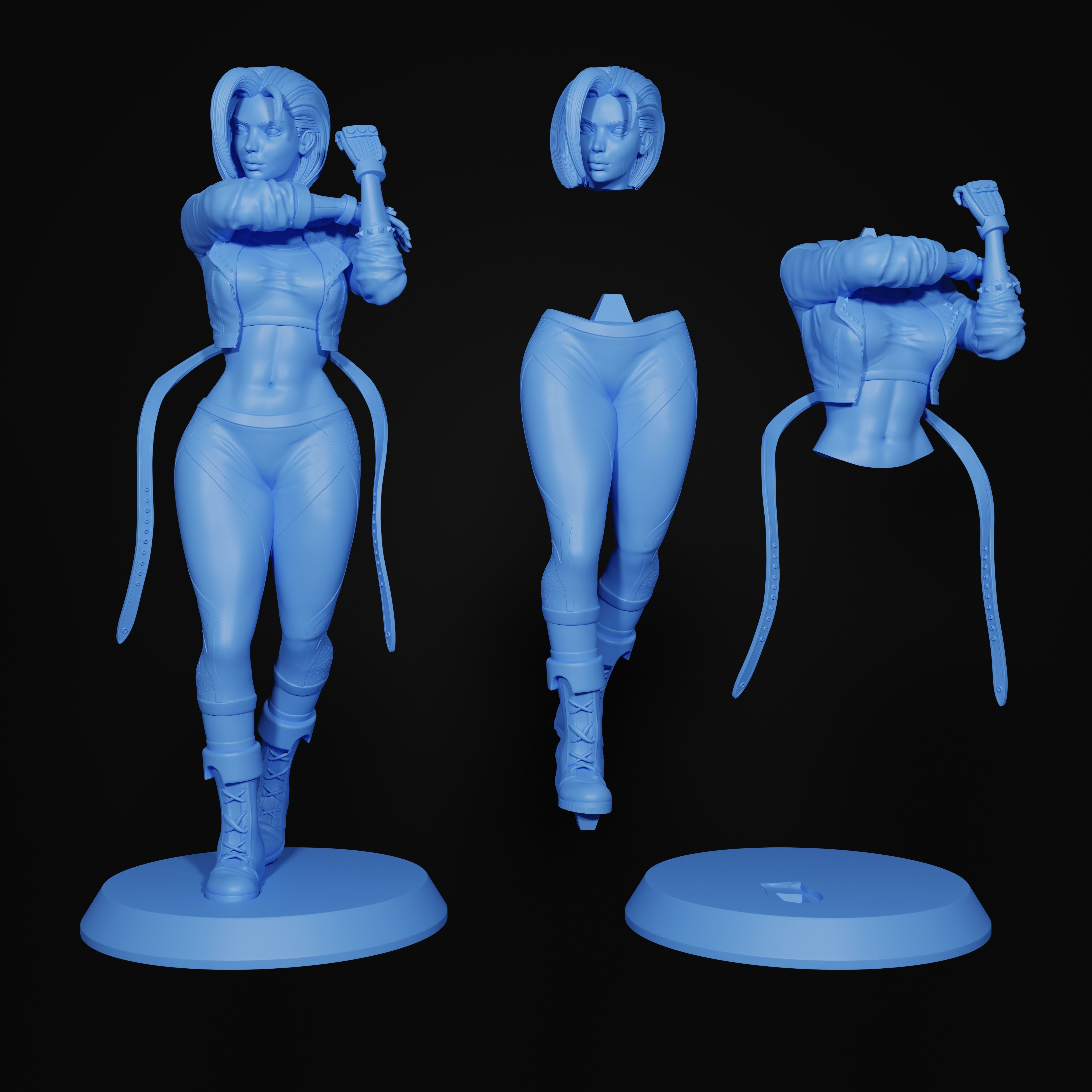 Cammy from Streetfighter 3D model 3D printable | CGTrader
