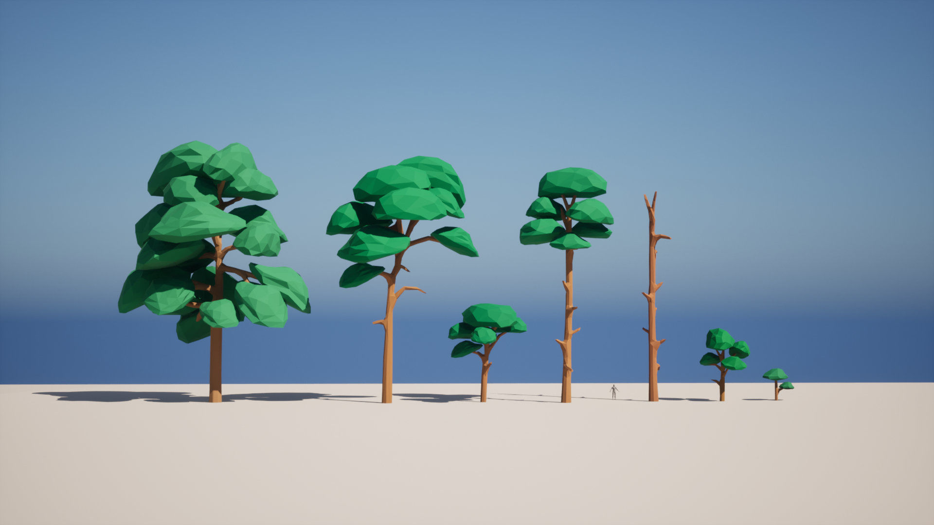 3D model Lowpoly Foliage Pack - Needleleaf Forest VR / AR / low-poly ...