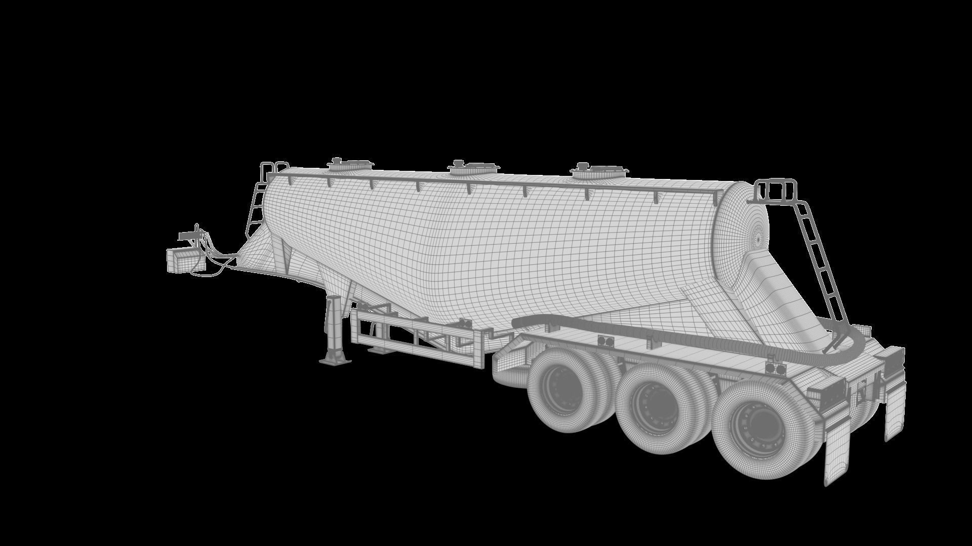 Bulk Cement Trailer Texture | CGTrader