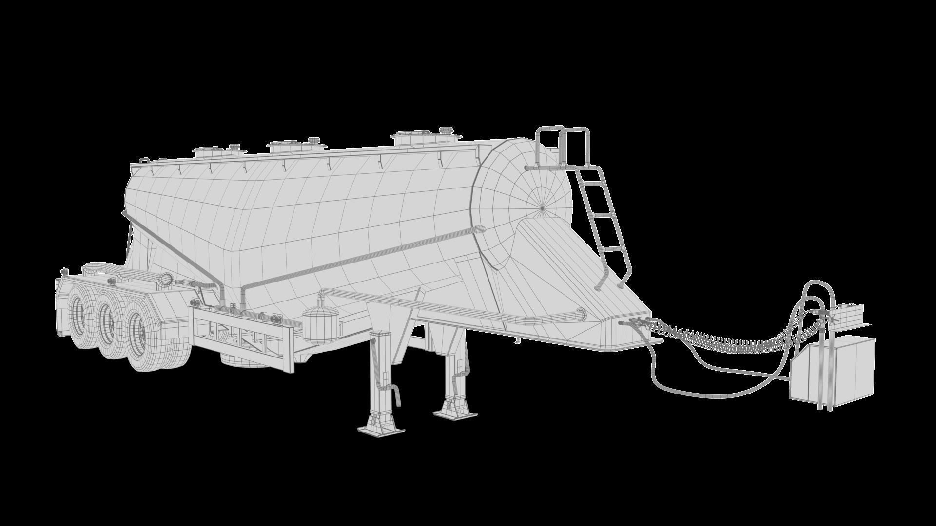 Bulk Cement Trailer Texture | CGTrader