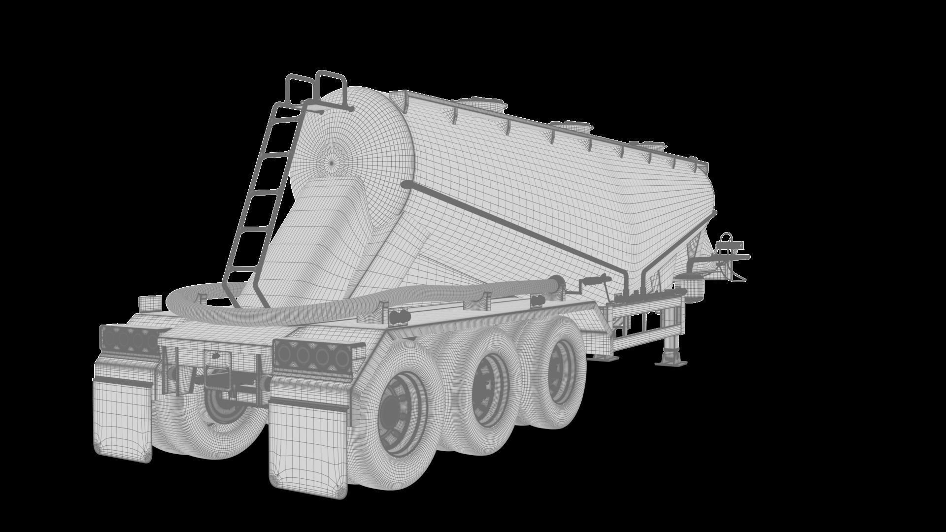 Bulk Cement Trailer Texture | CGTrader