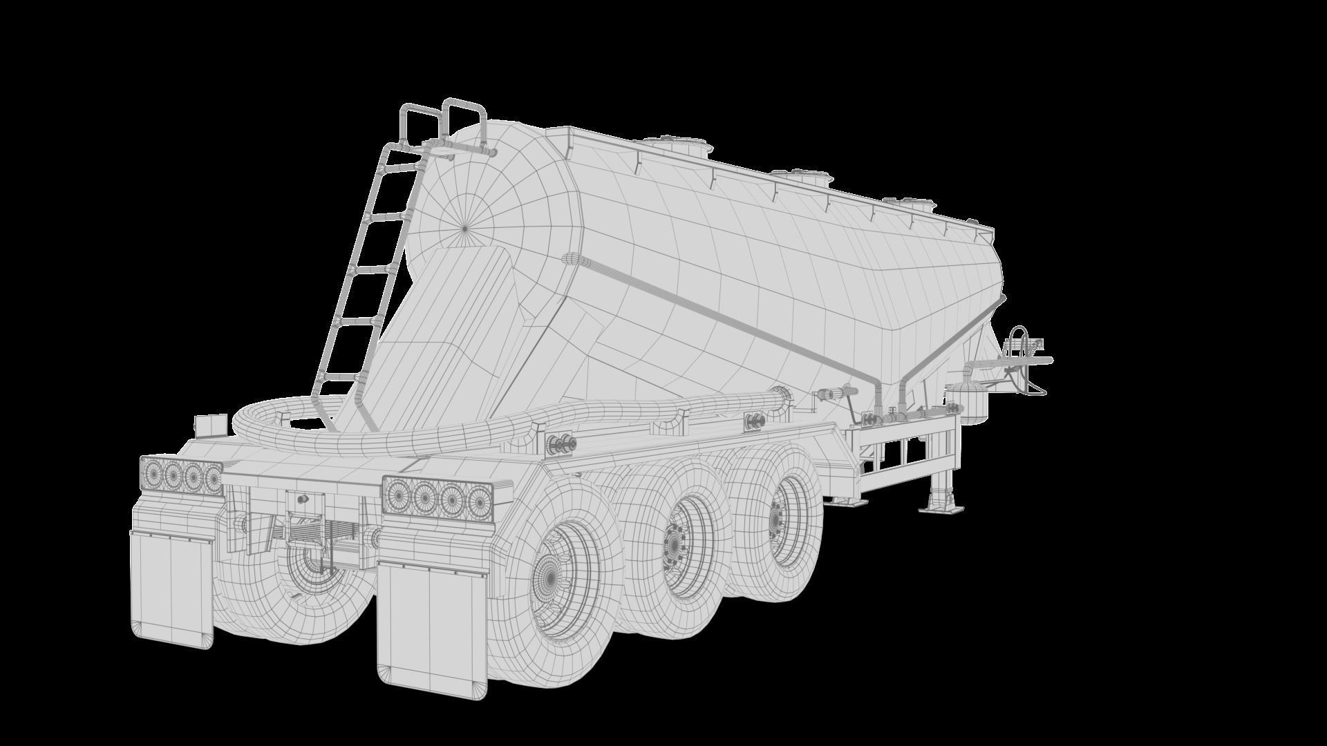 Bulk Cement Trailer Texture | CGTrader