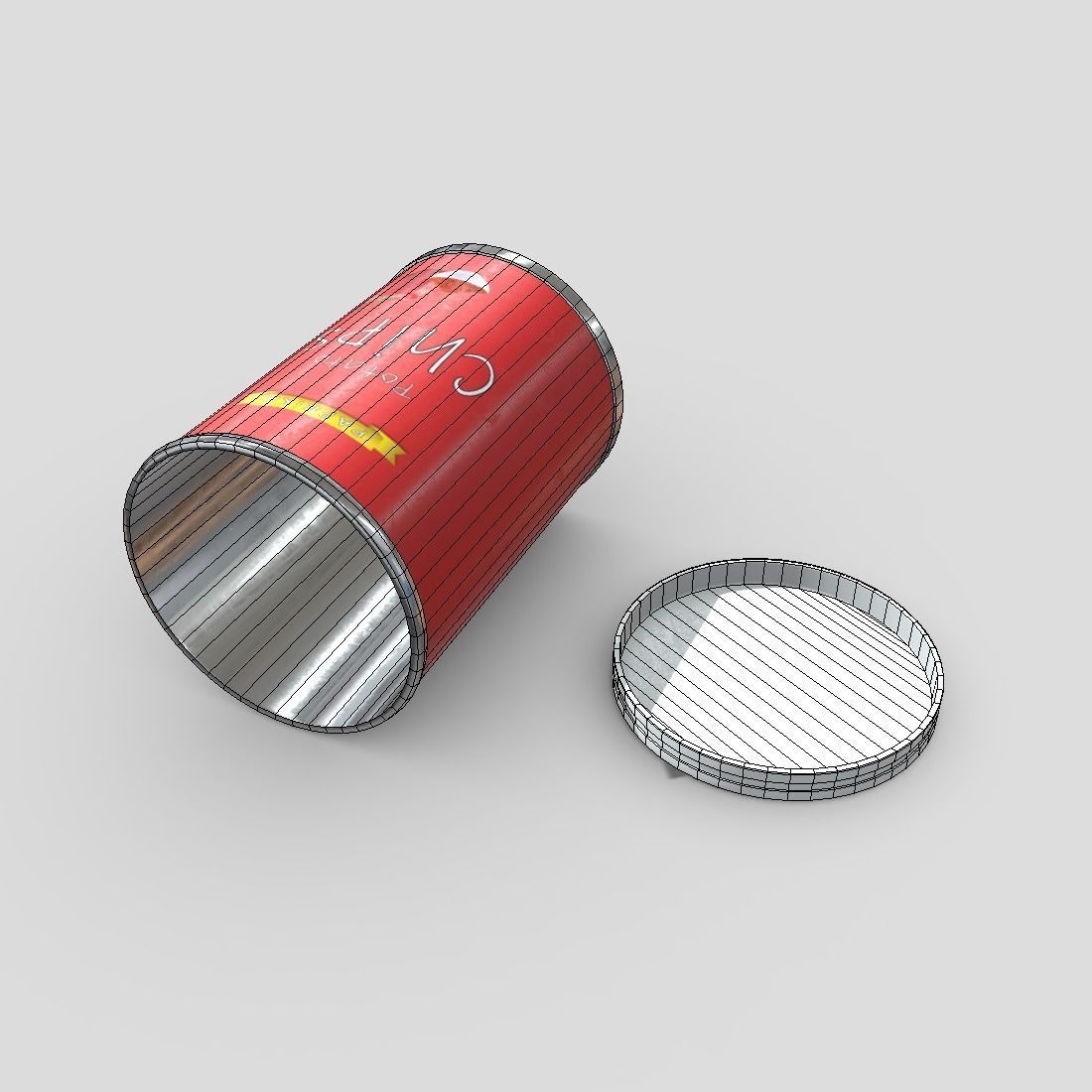 CC0 - Potato Chips Tube 2 Open free VR / AR / low-poly 3D model | CGTrader