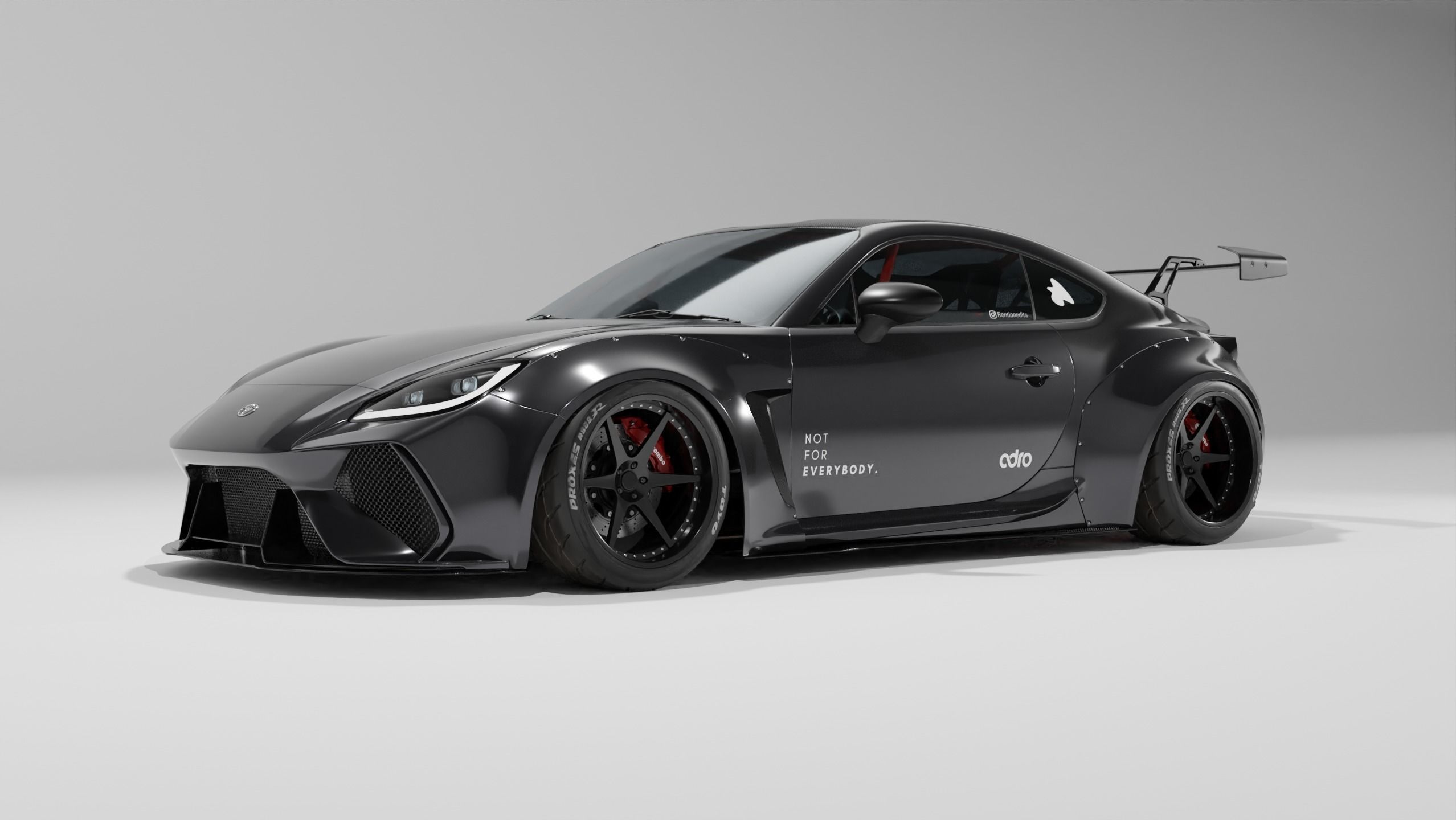 Toyota GR86 Adro Bodykit by Rention Textured 3D Blender FBX OBJ 3D model animated rigged | CGTrader