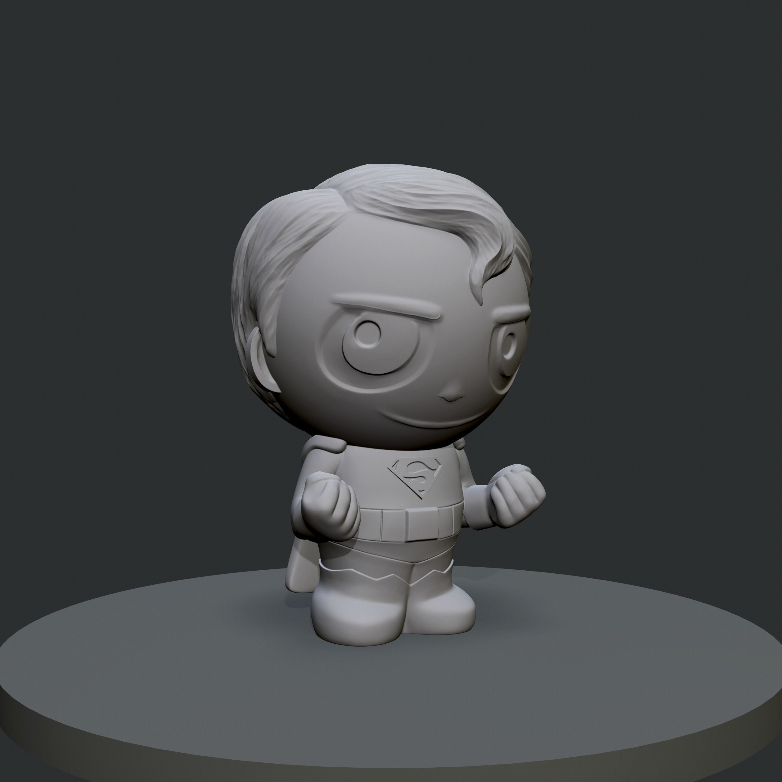 Superman comics art 3D model 3D printable | CGTrader