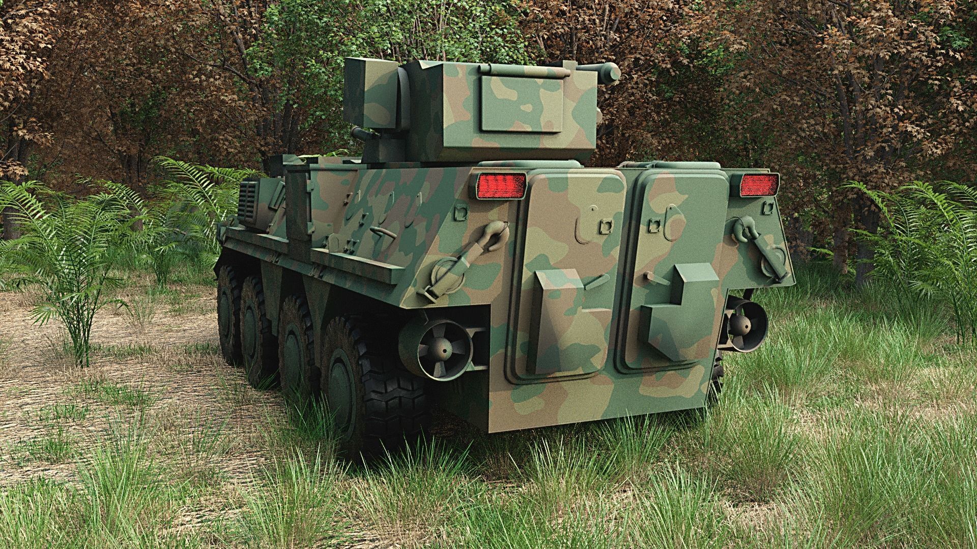 3D model BTR 4E Low poly HQ VR / AR / low-poly | CGTrader