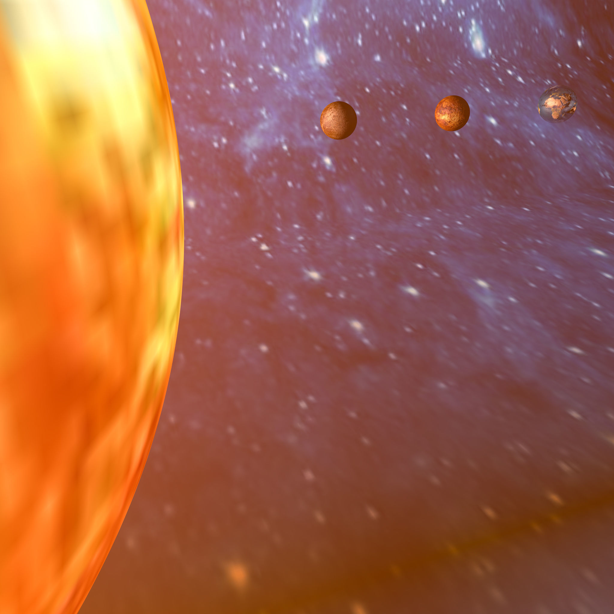 Photorealistic model of the solar system 3D model | CGTrader