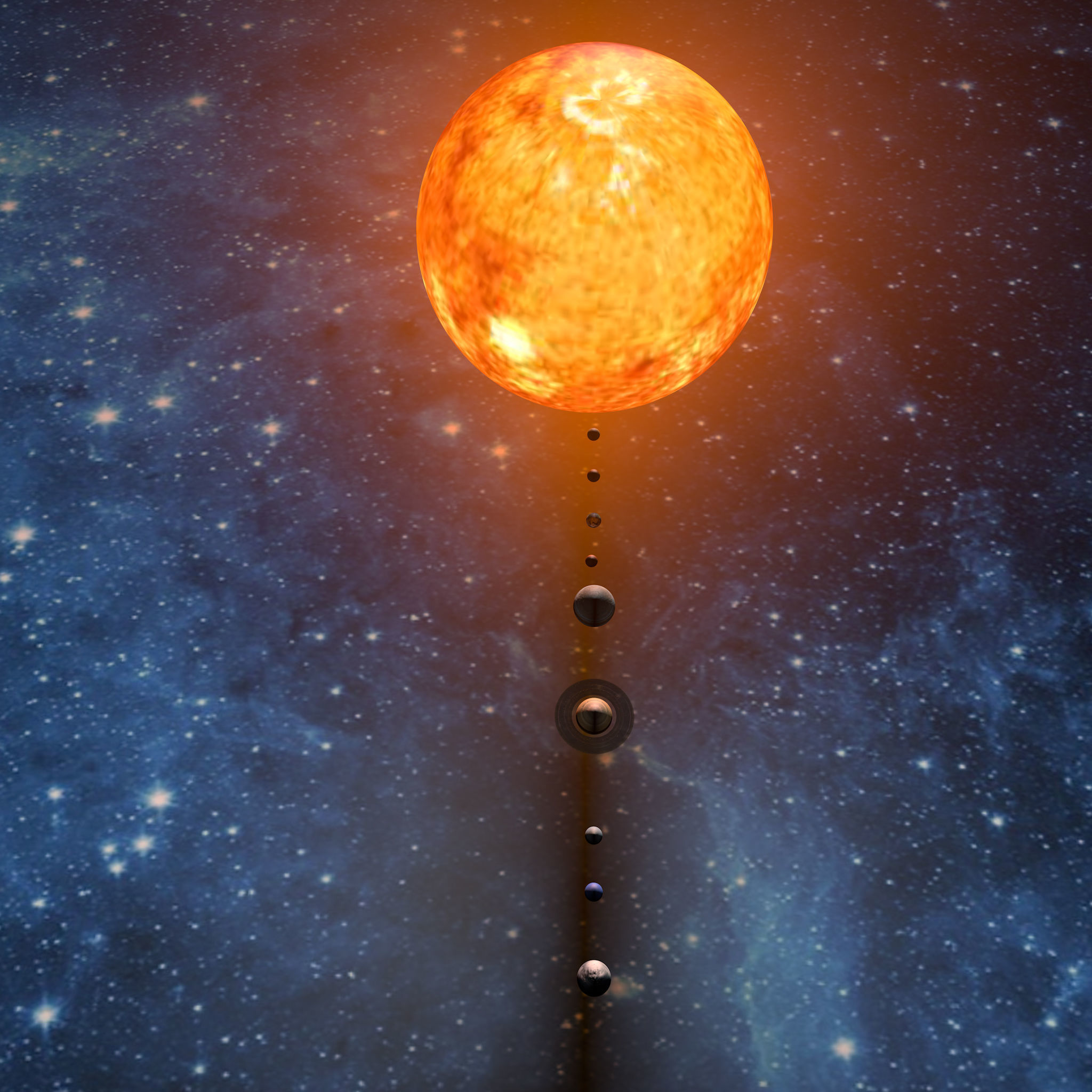 Photorealistic model of the solar system 3D model | CGTrader