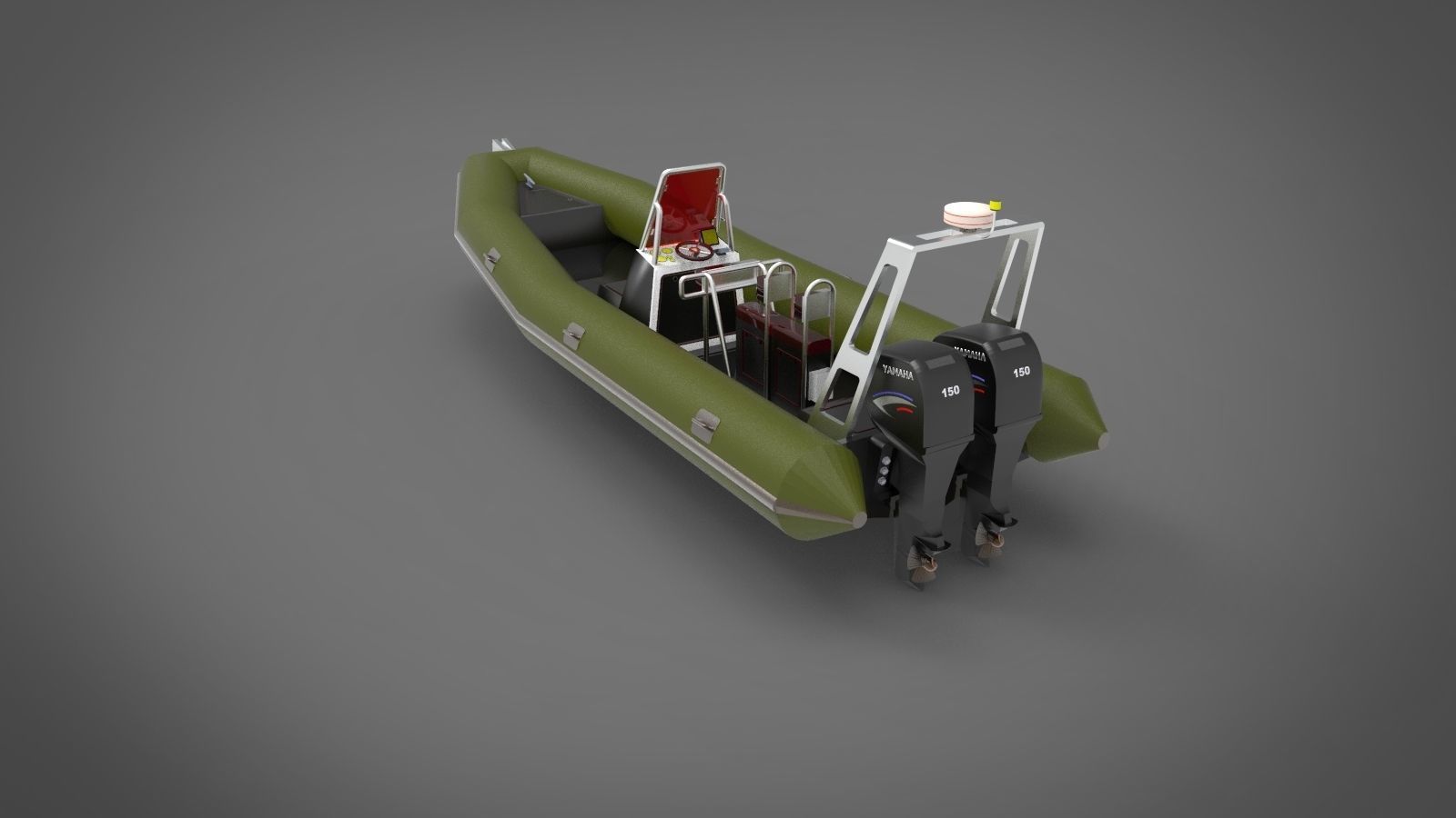 military support boat 3D model | CGTrader