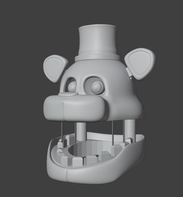 FNAF Fredbear wearable 3D Head cosplay 3D model 3D printable | CGTrader